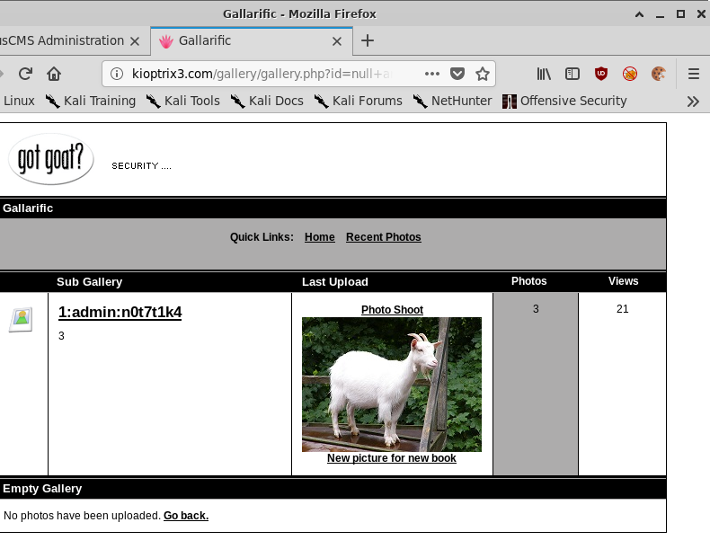 Kioptrix Level 3 Walkthrough
